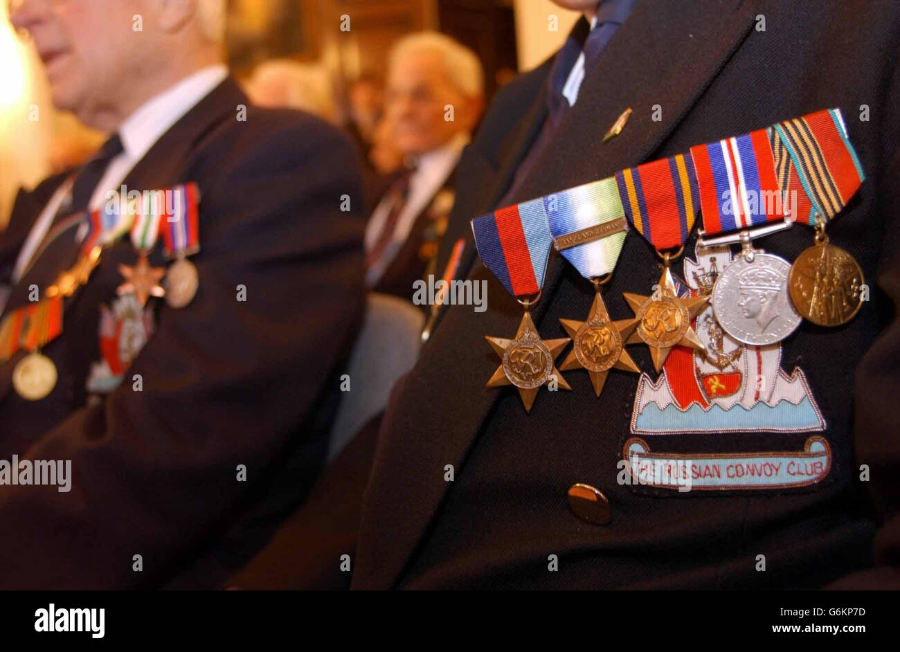 Russian Convoy Veterans gathered together during an awards ceremony at the Embassy of the ...