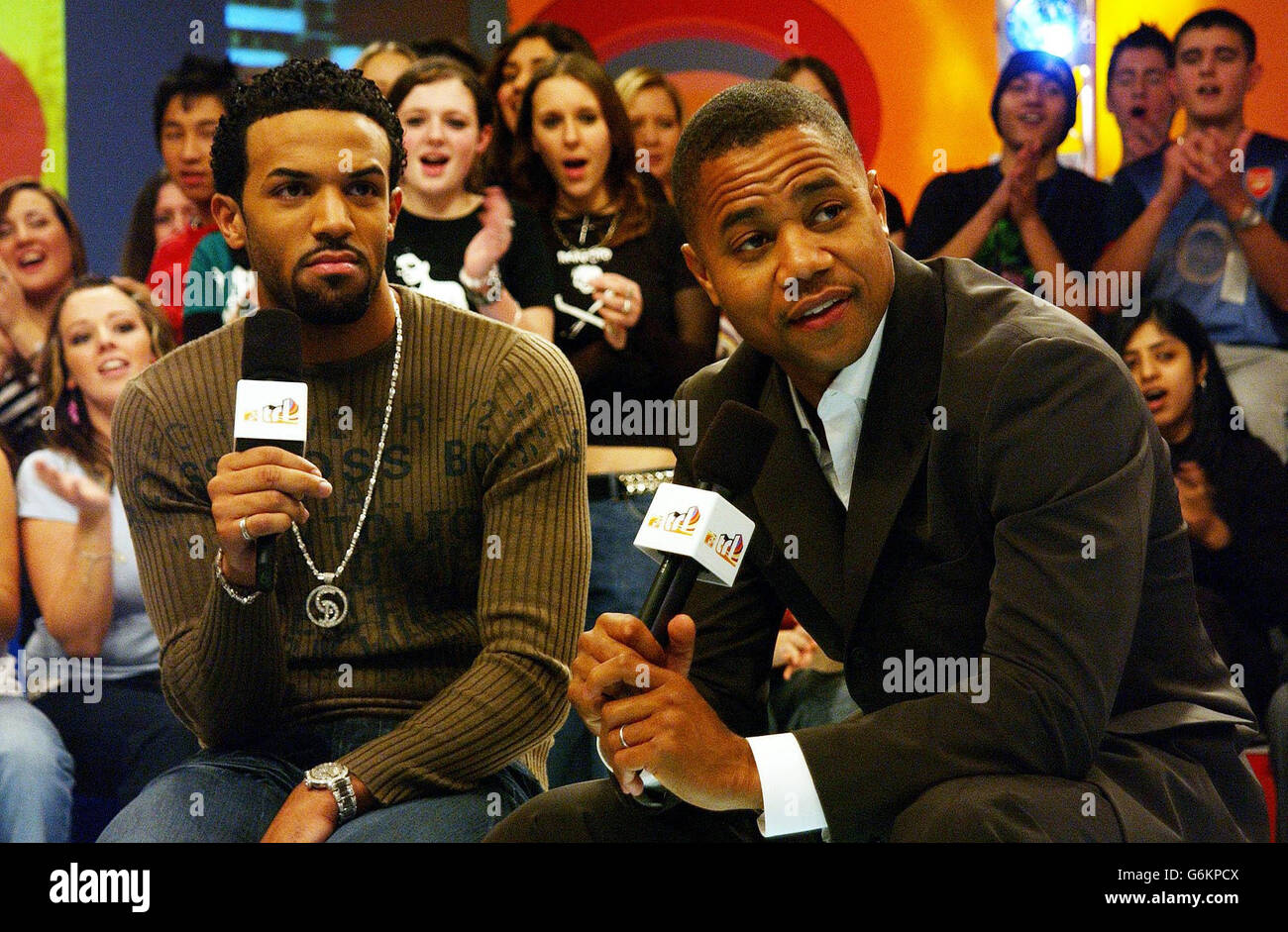 Singer Craig David (left) and actor Cuba Gooding Jr during their guest ...