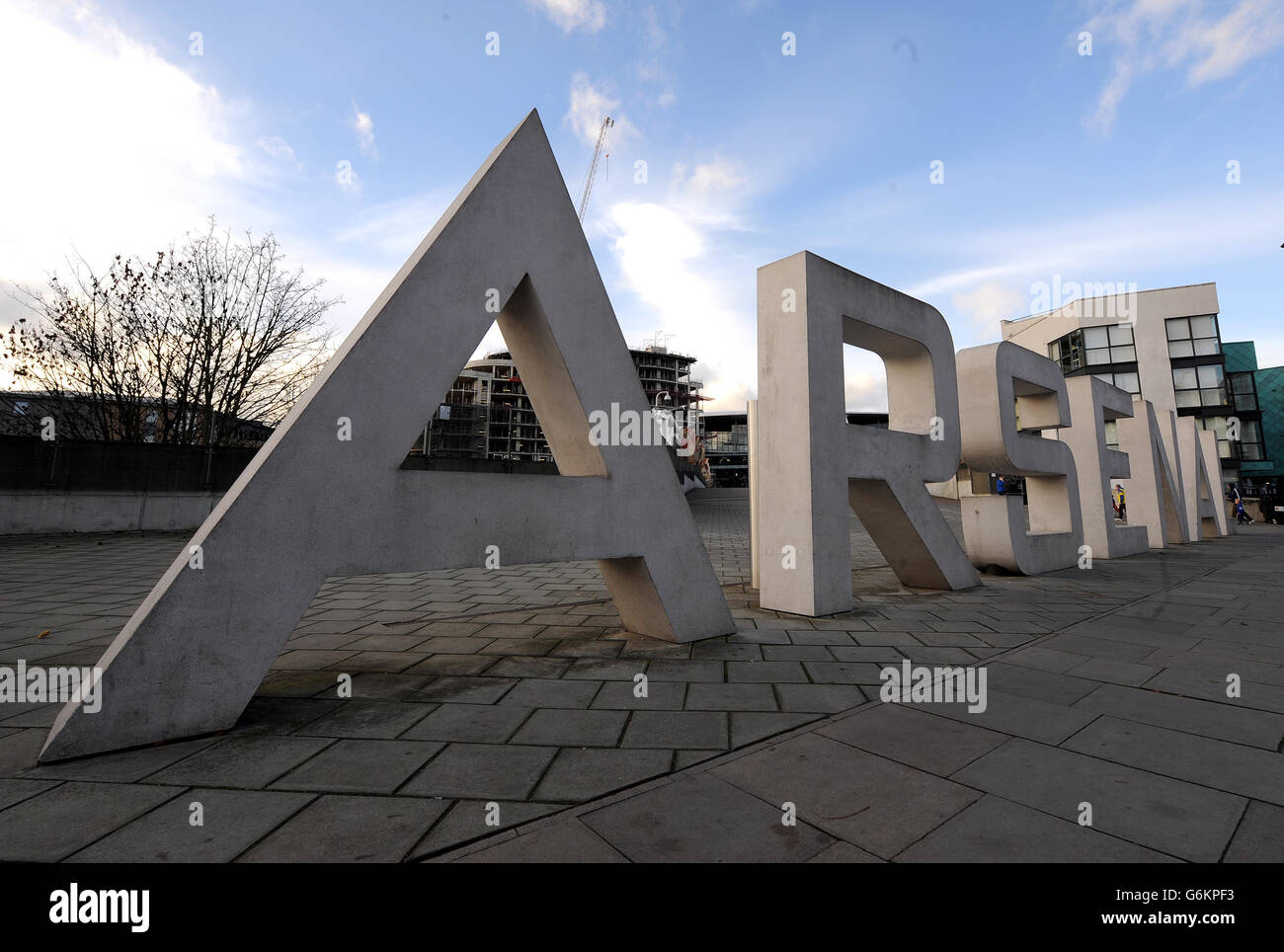 Arsenal letters emirates stadium hi-res stock photography and images ...