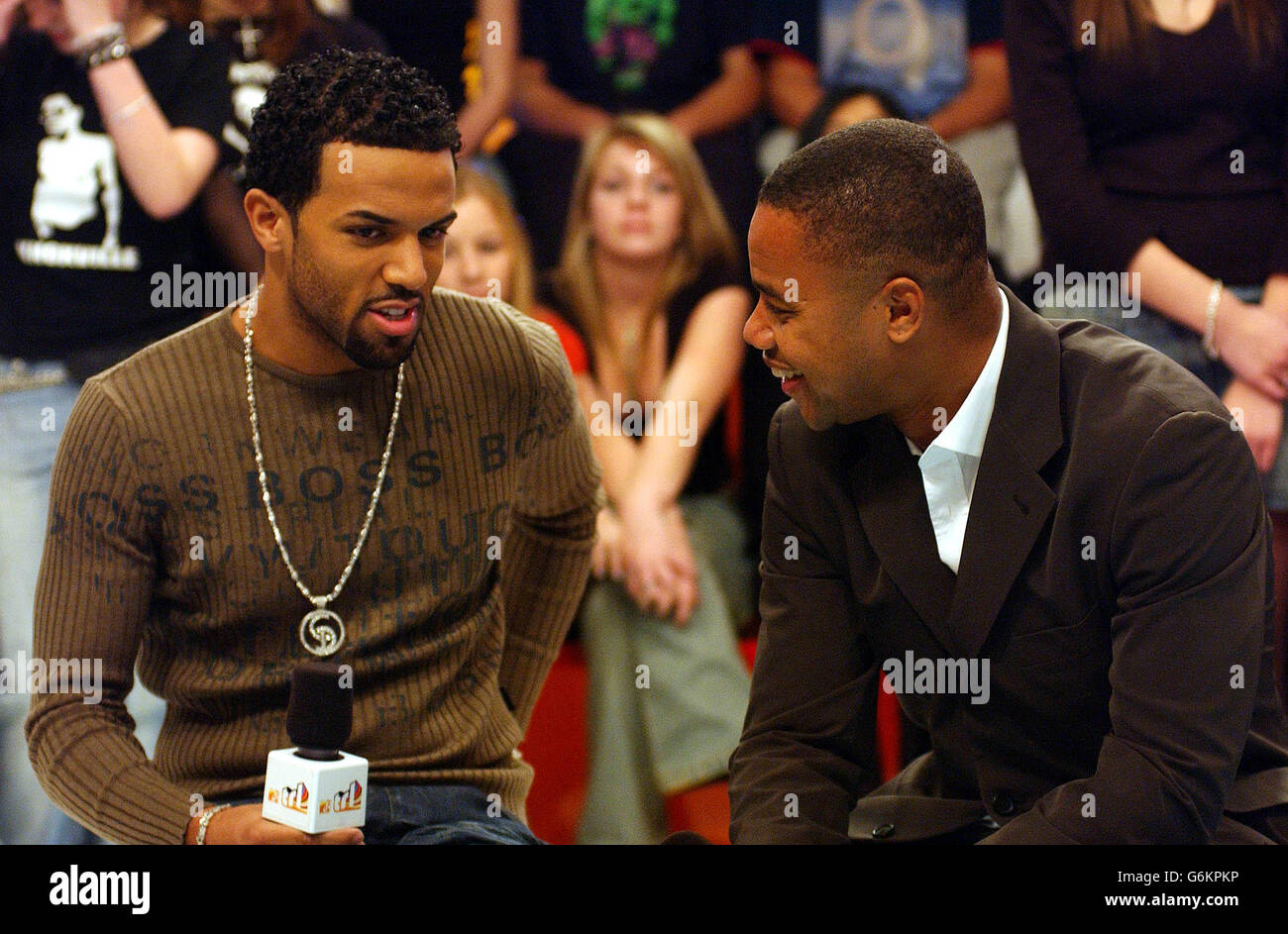 Singer Craig David (left) and actor Cuba Gooding Jr during their guest ...