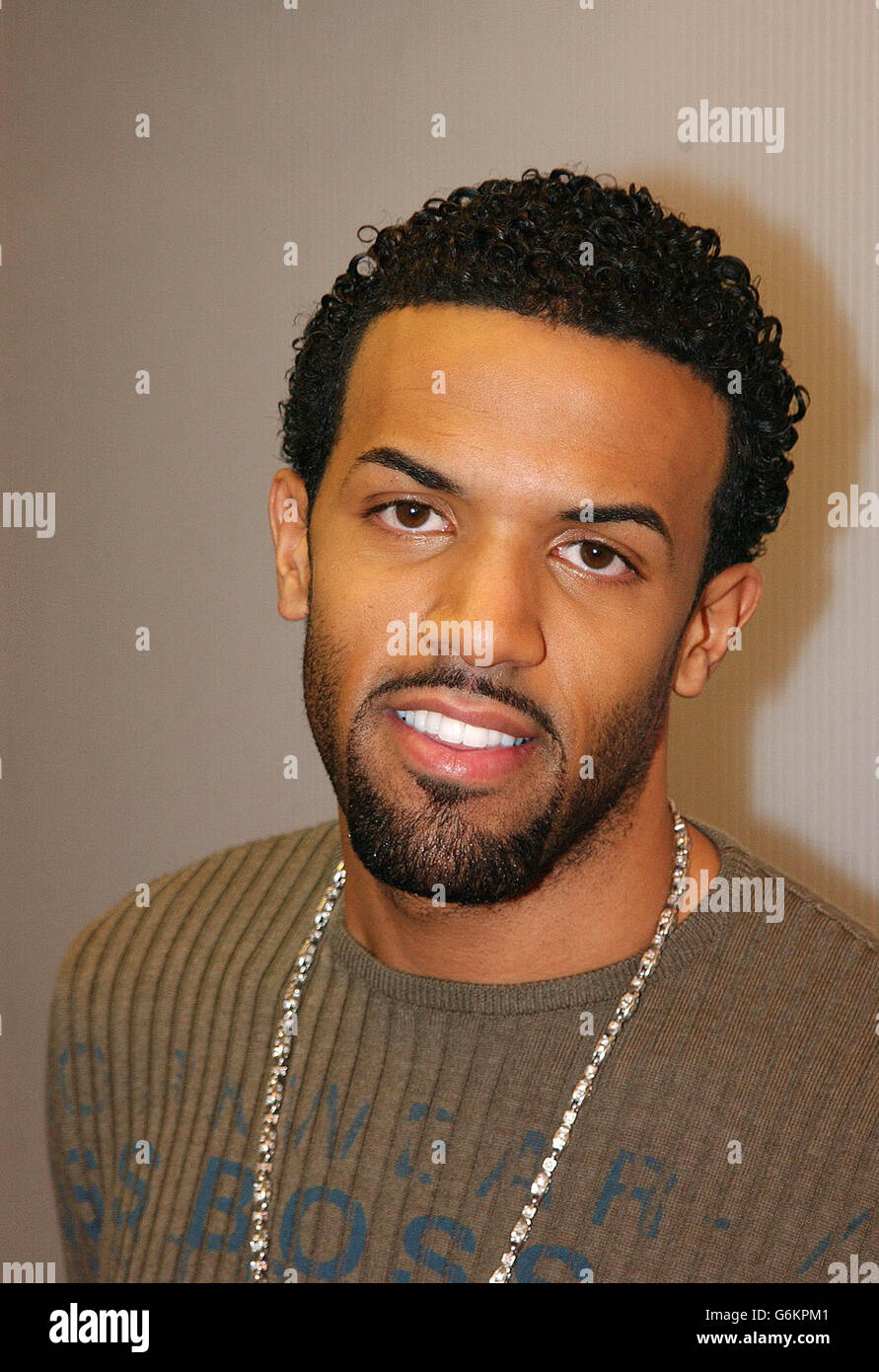 Singer Craig David during his guest appearance on MTV's TRL UK, at the ... Singer Craig David during his guest appearance on MTV's TRL UK, at the ...