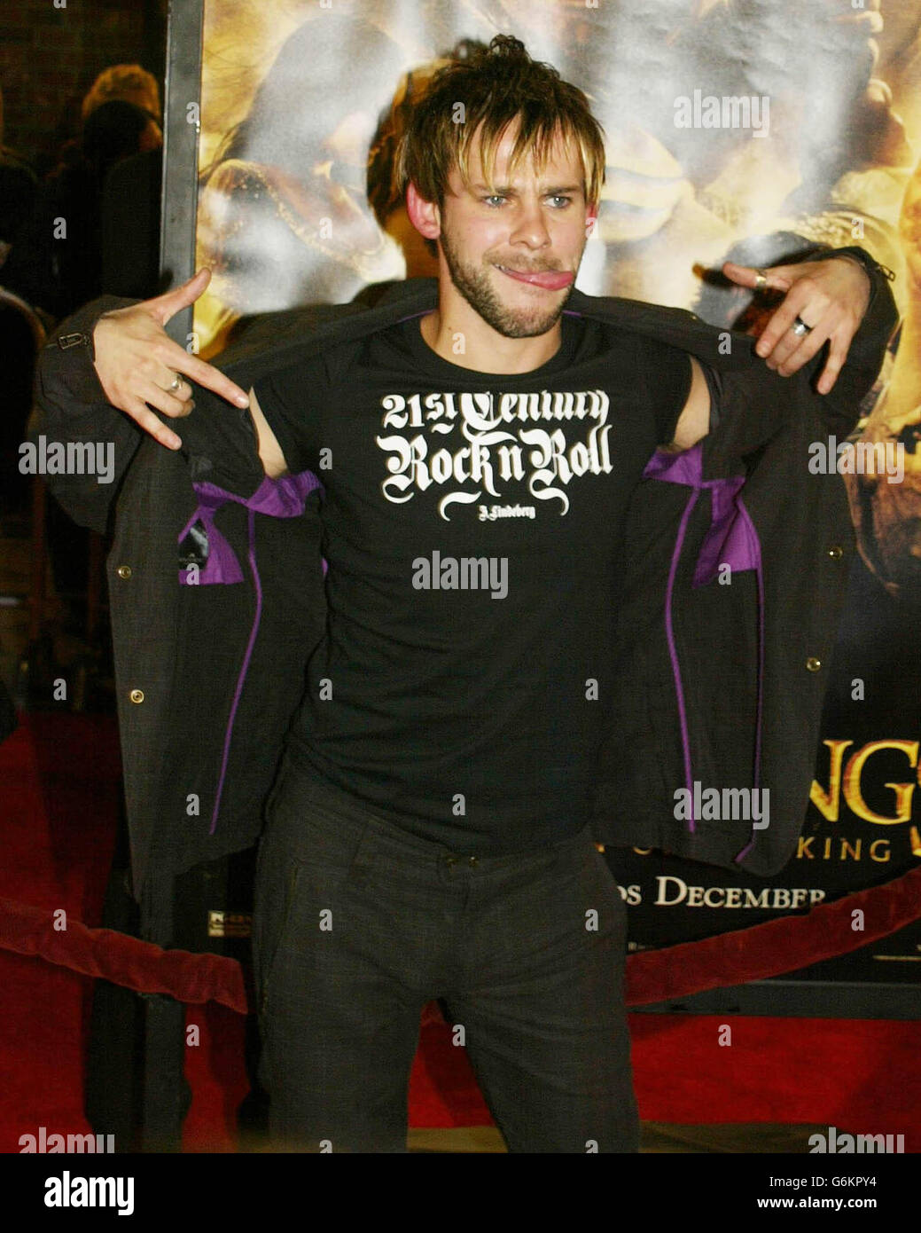 Actor Dominic Monaghan arrives for the premiere of his film, 'The Lord ...