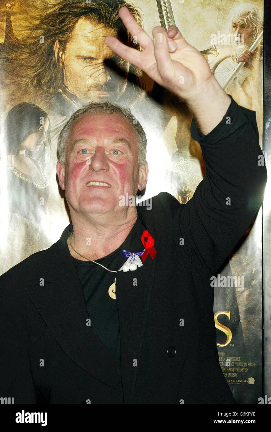 Actor Bernard Hill arrives for the premiere of his film, 'The Lord of ...