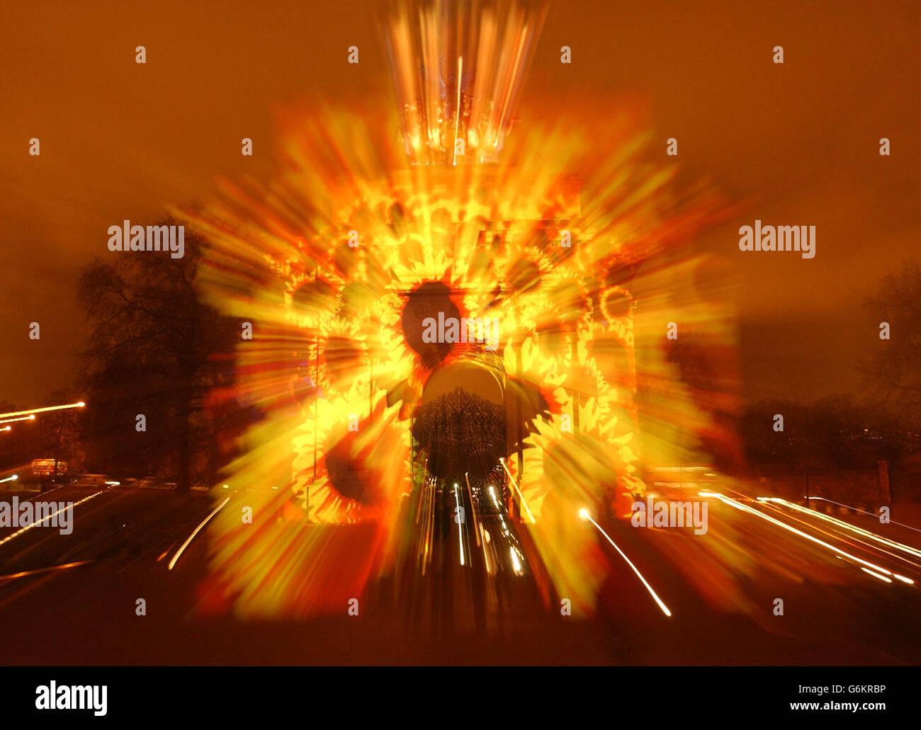 Orange's Brightening Up London Stock Photo - Alamy