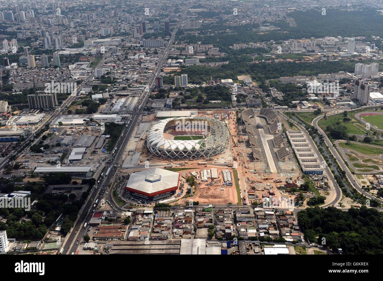 A general view of the Arena da Amazonia, Manaus, Brazil Stock Photo - Alamy