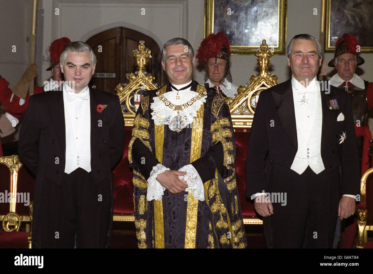 The Lord Mayor of London Sir Alexander Graham (centre), with Chancellor ...