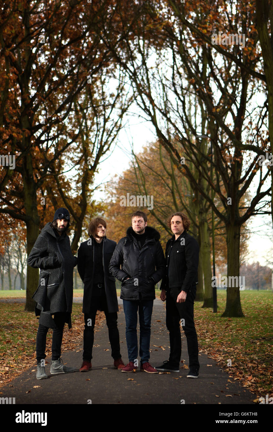 (left to right) Kasabian band members Serge Pizzorno, Chris Edwards ...