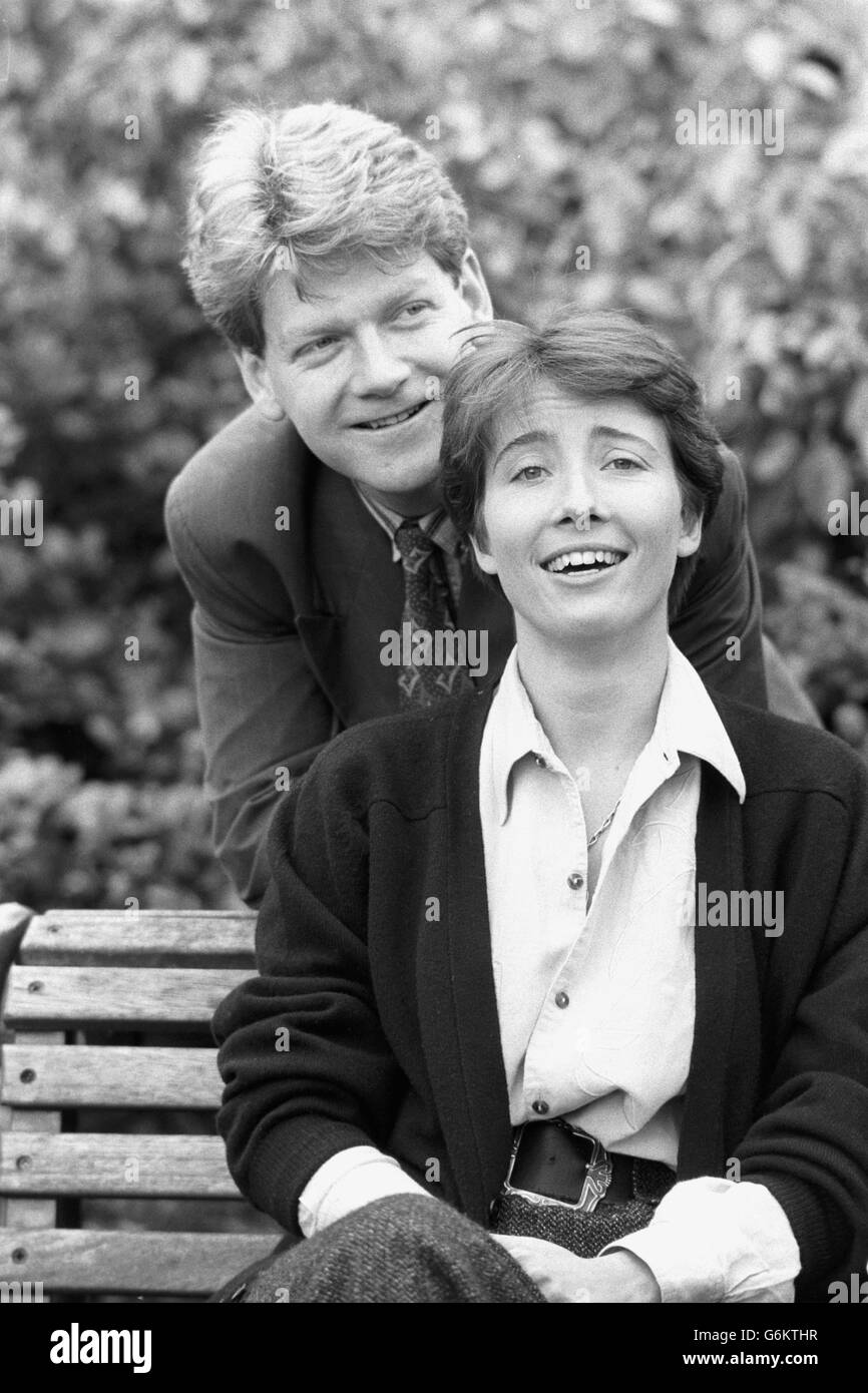 Actress Emma Thompson with her partner actor Kenneth Branagh in London ...