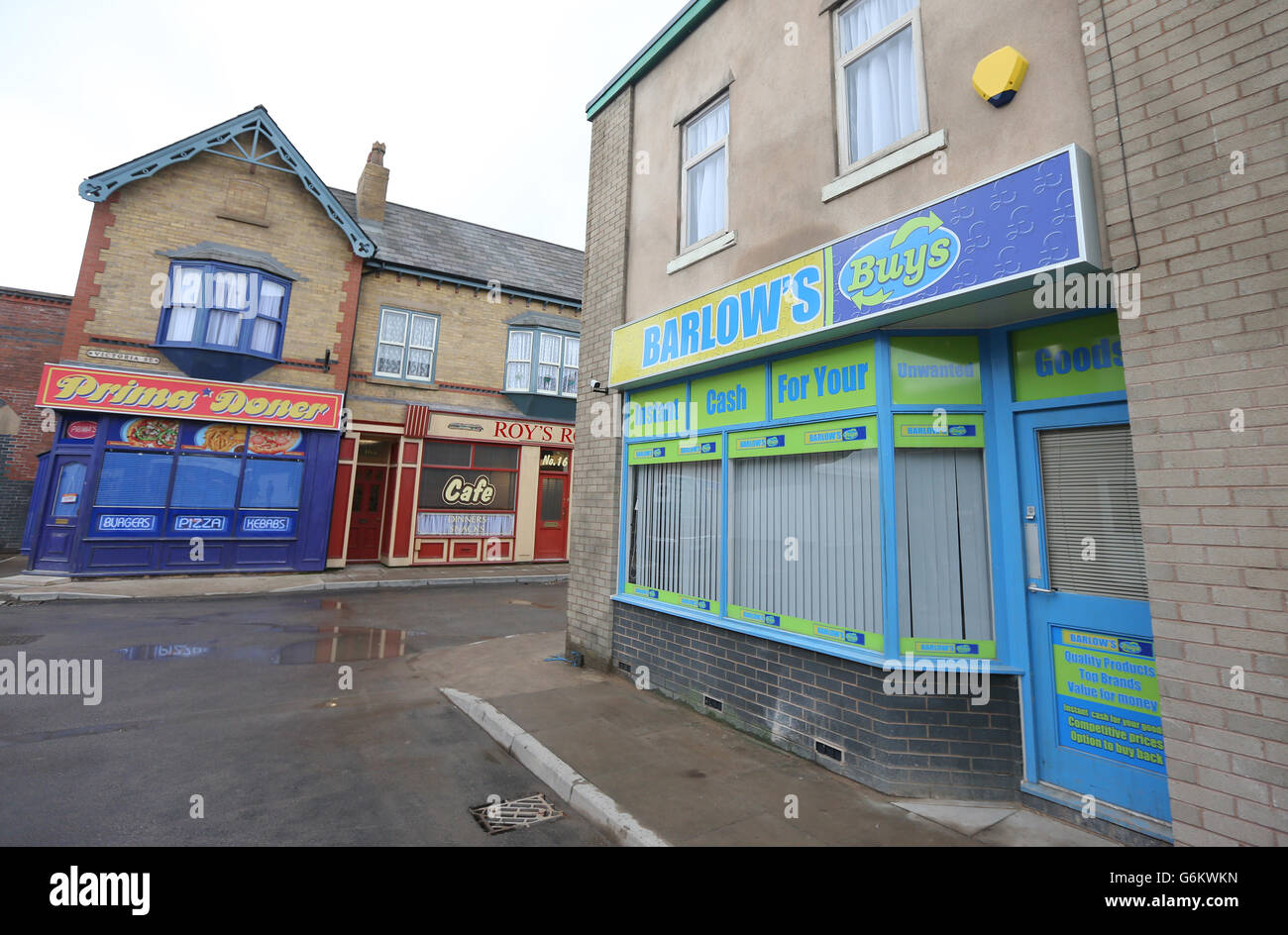 New Corrie set. A general view of the new Coronation Street set during ...