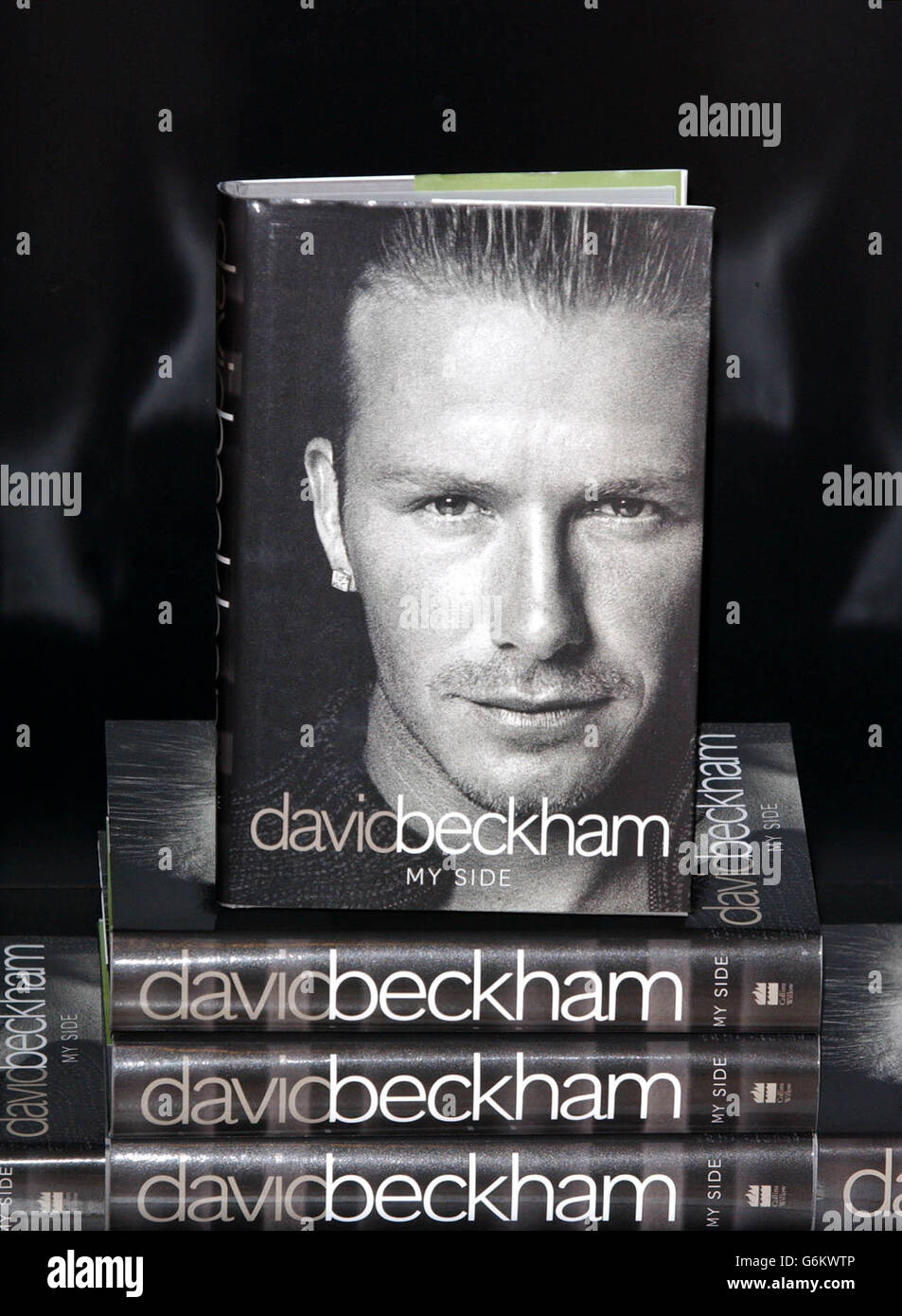 England footballer David Beckham's new book "David Beckham My Side" at ...
