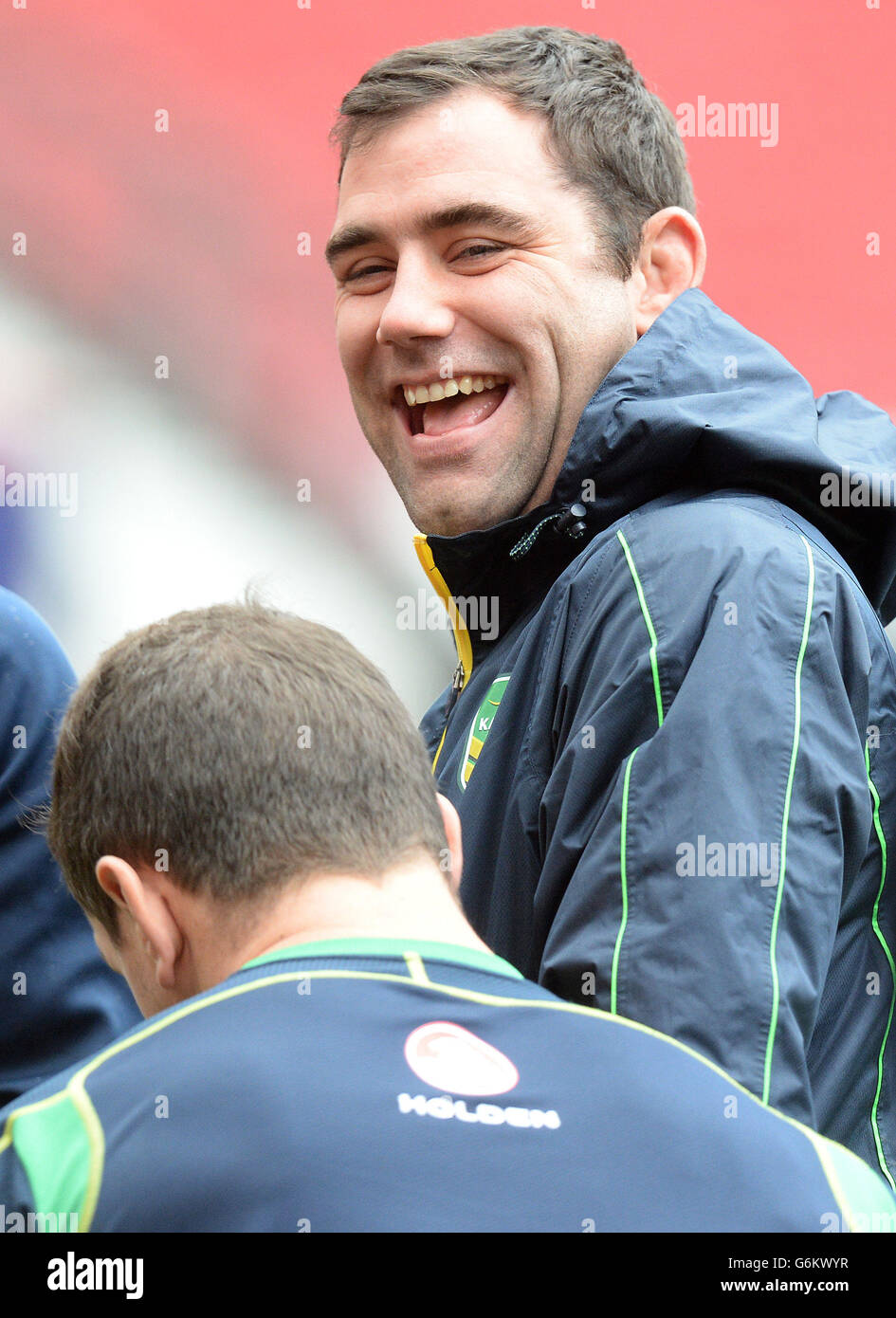 Australias cameron smith captains run old trafford hi-res stock ...