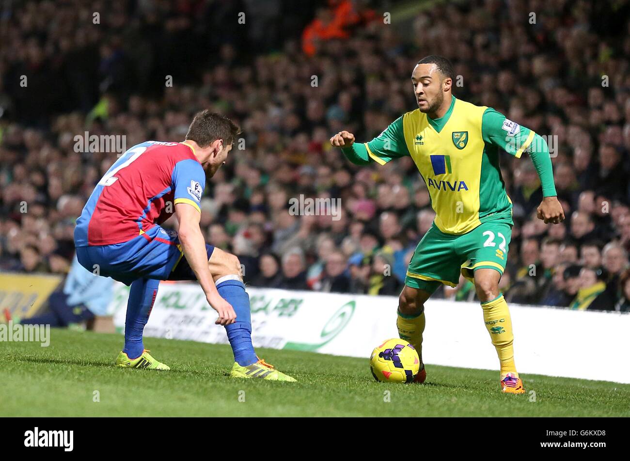 Norwich citys nathan redmond right in action hi-res stock photography ...