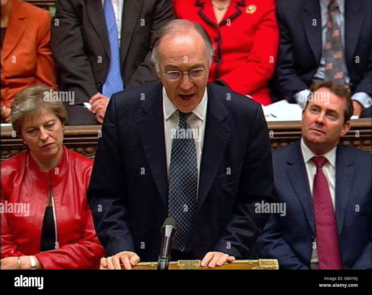 Michael Howard Prime Minister's Questions Stock Photo - Alamy