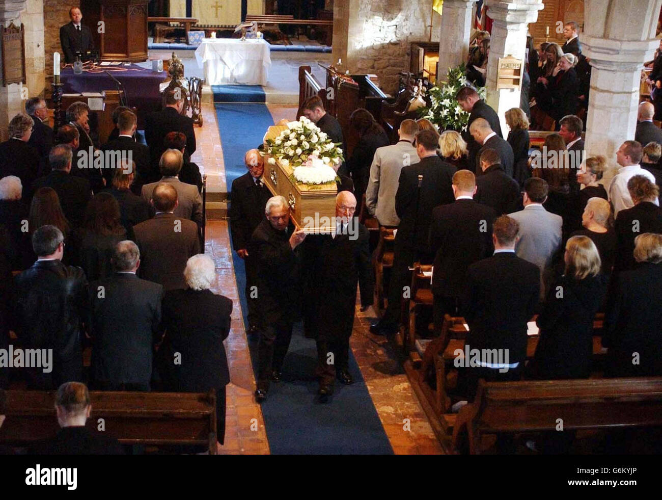 Schoolboy Luke Walmsley's coffin leaves St. Mary's Church, in North ...