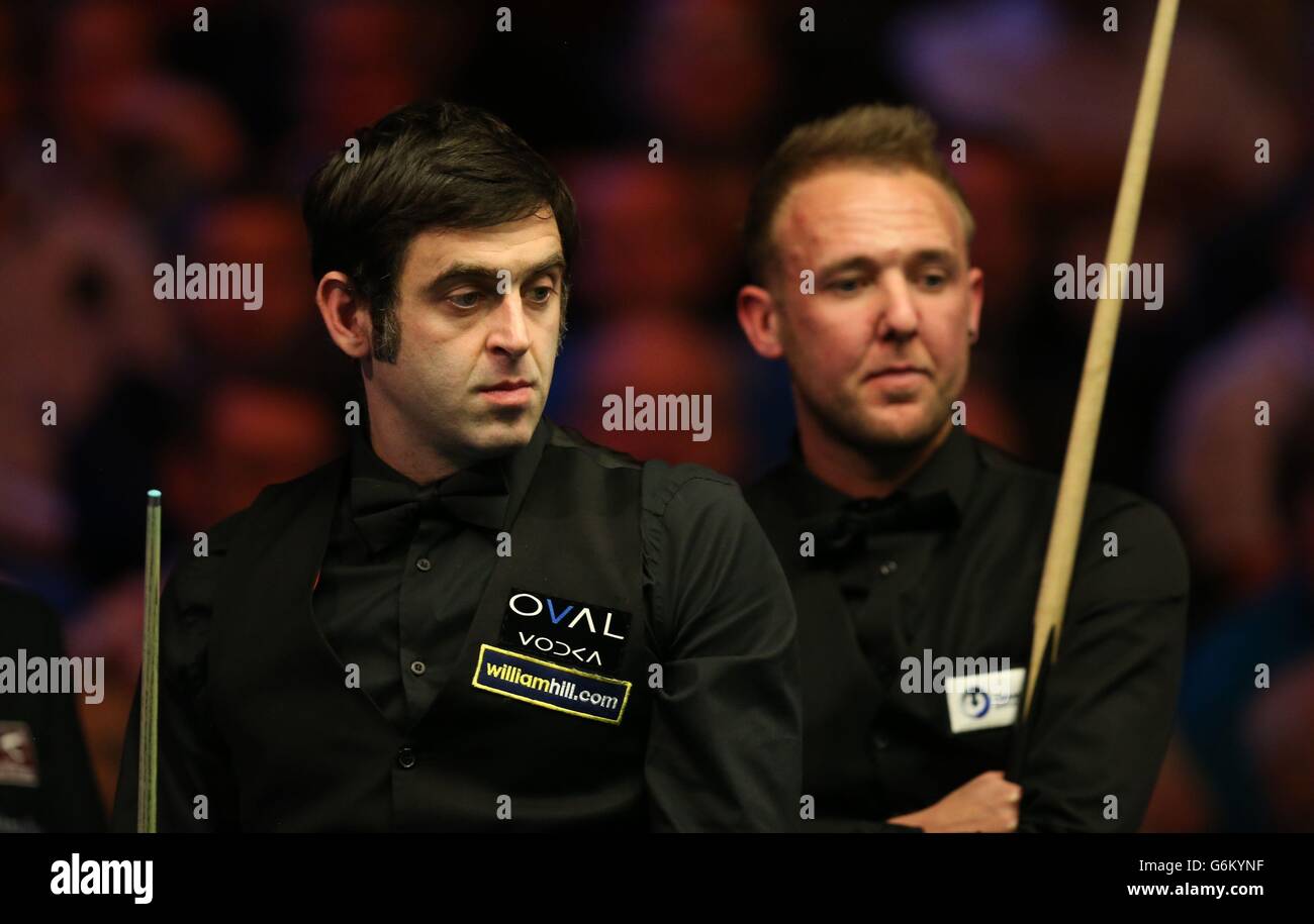 Ronnie O'Sullivan during his match with Adam Duffy during day seven of ...