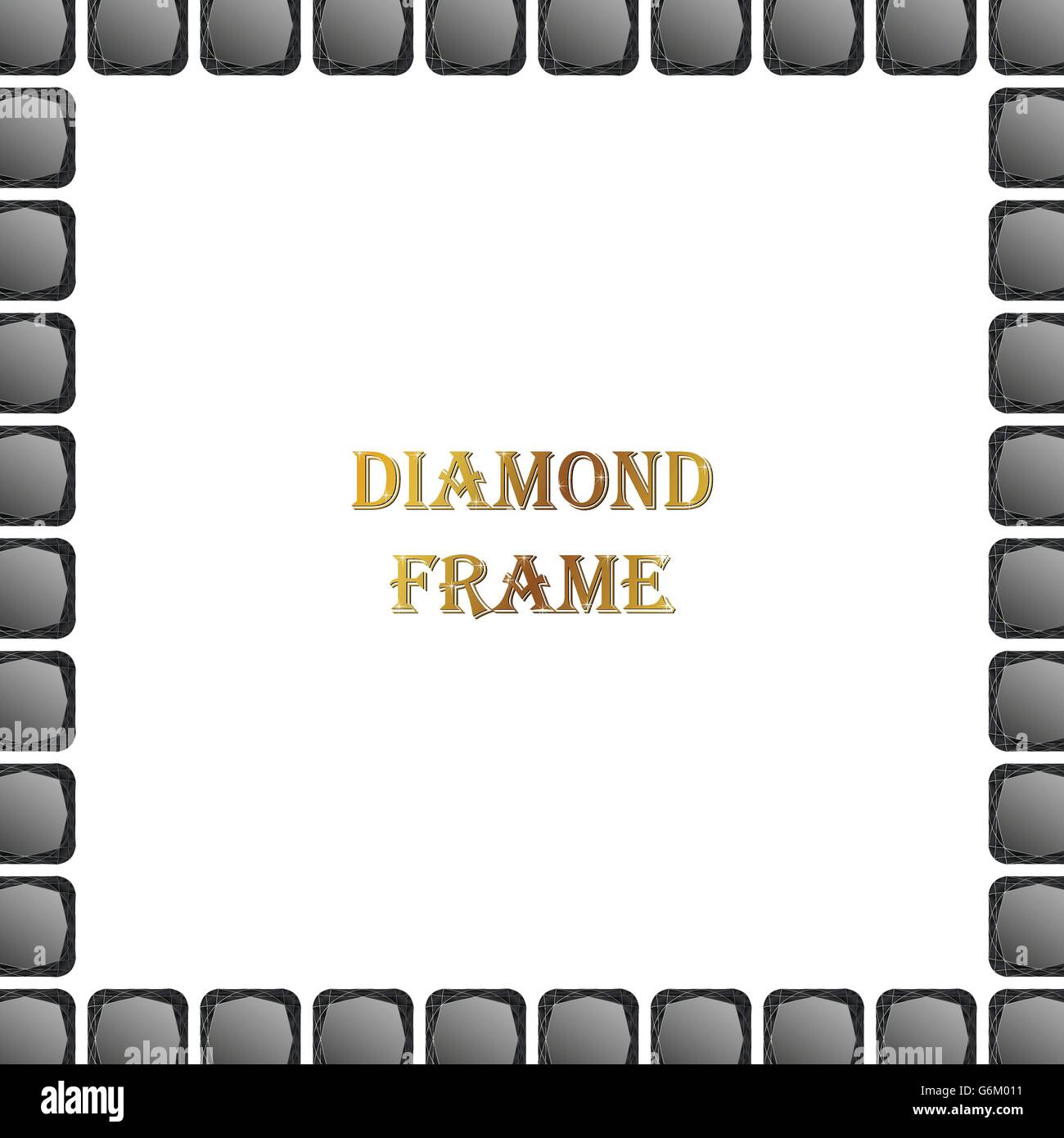 Black diamond square frame Stock Vector Image & Art - Alamy