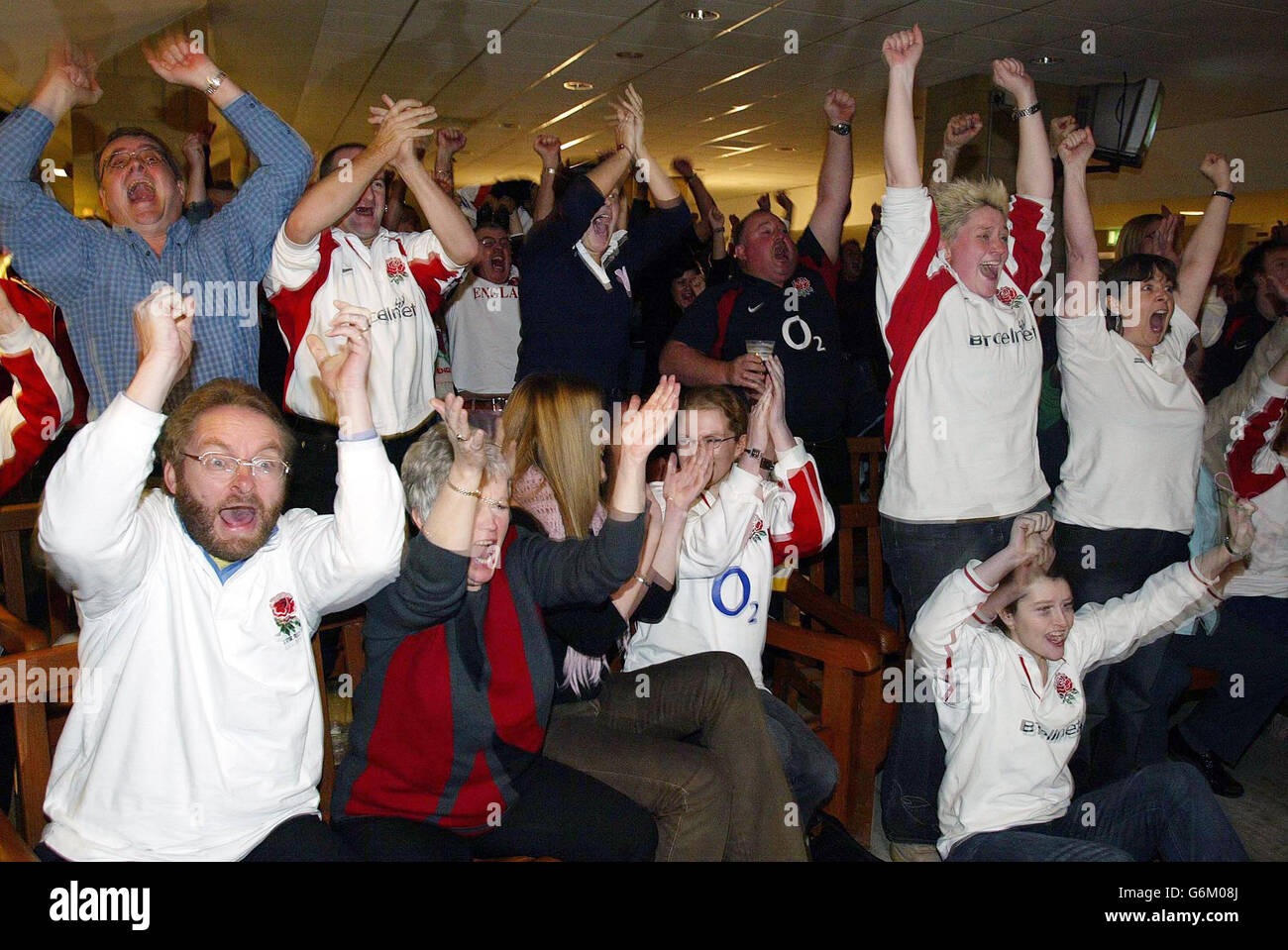 England Rugby fans Stock Photo - Alamy