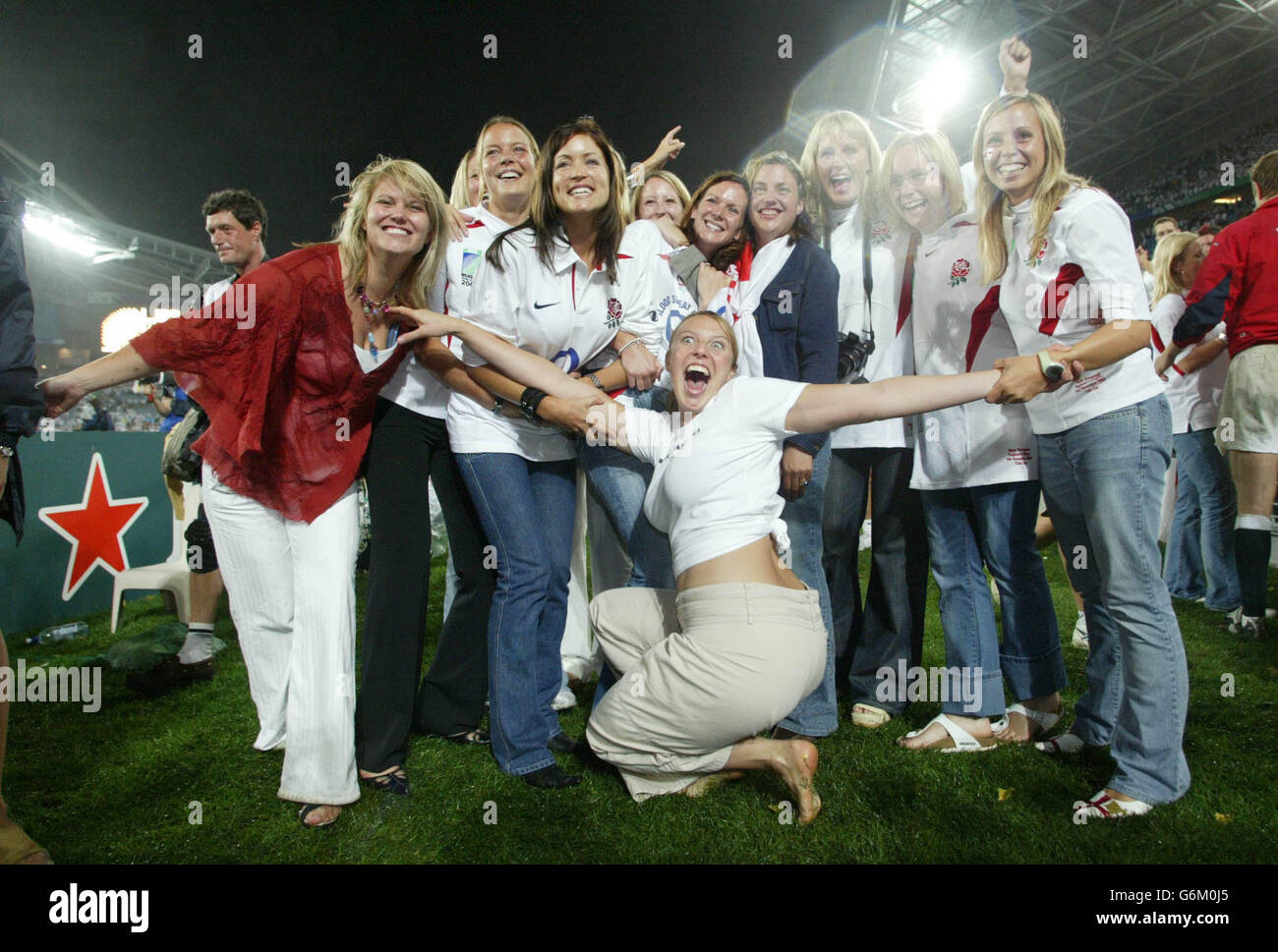Celebration of Rugby World Cup Final Stock Photo - Alamy