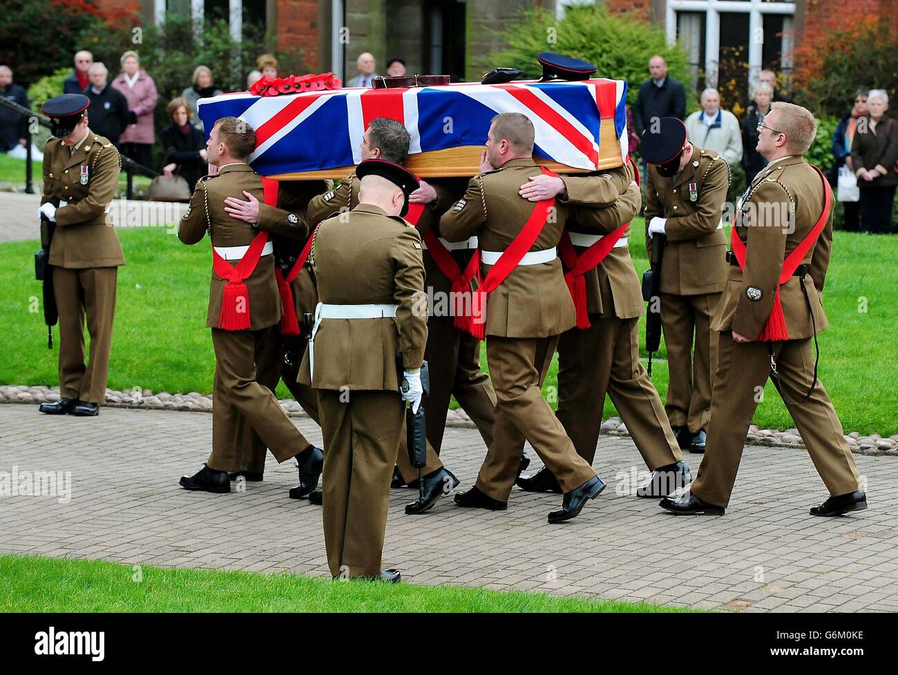 (WO2) Ian Fisher funeral Stock Photo - Alamy