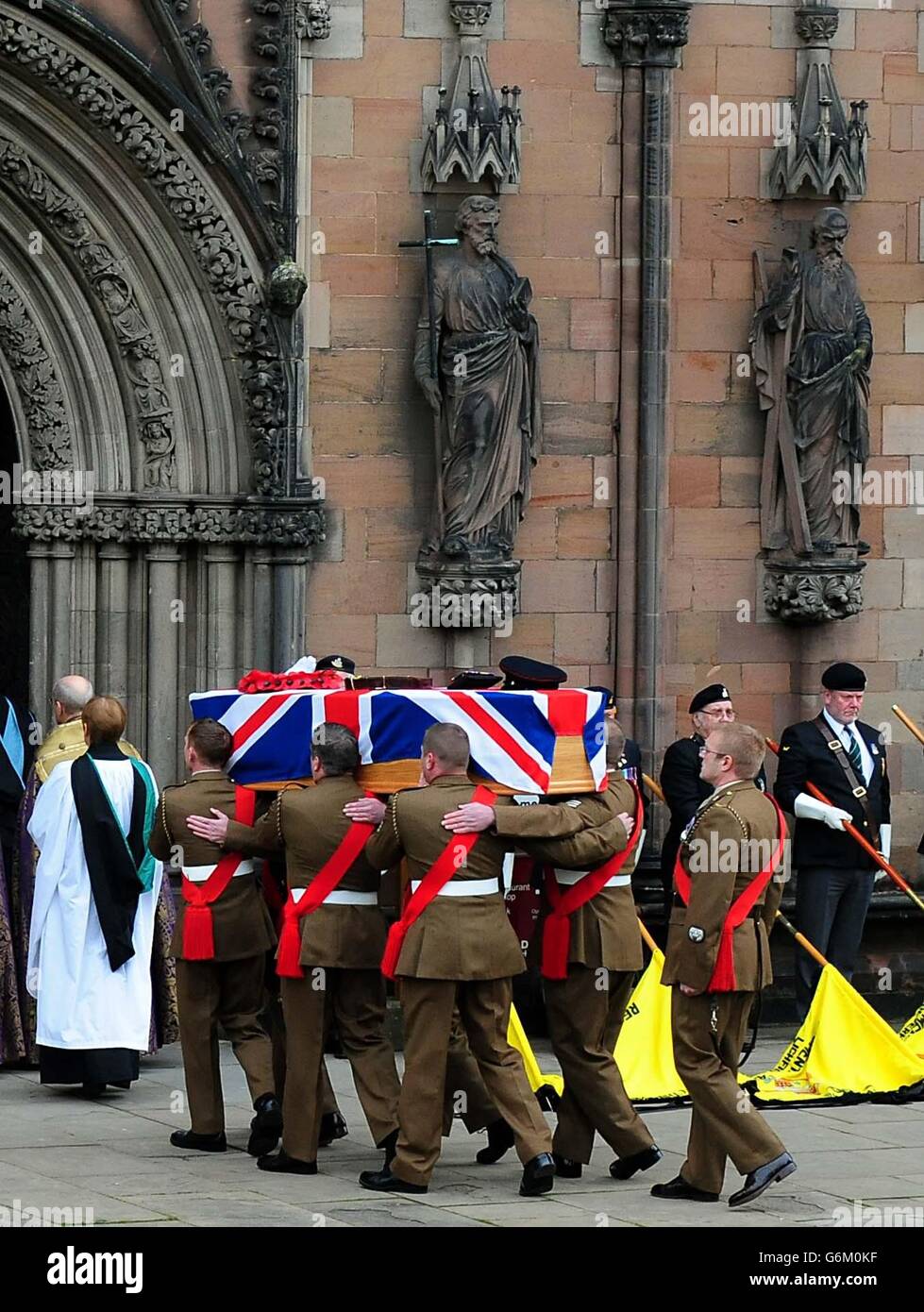 (WO2) Ian Fisher funeral Stock Photo - Alamy