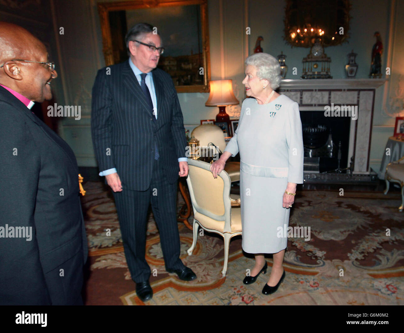Lord Prior Professor Anthony Mellows, during an audience with Queen ...