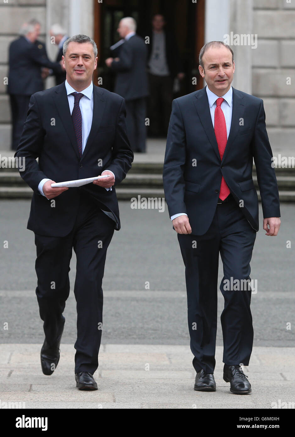 Colm Keaveney, the former chairman of the Labour Party, announces his ...