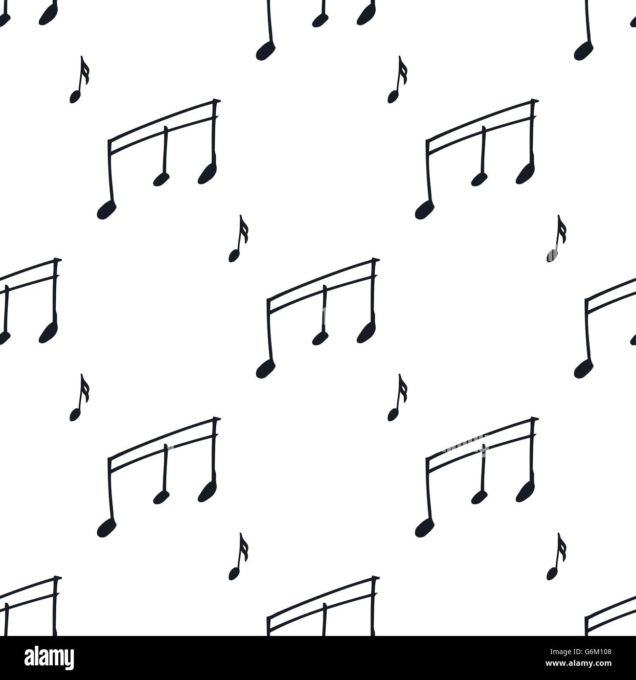 Seamless pattern with music notes Stock Vector Image & Art - Alamy