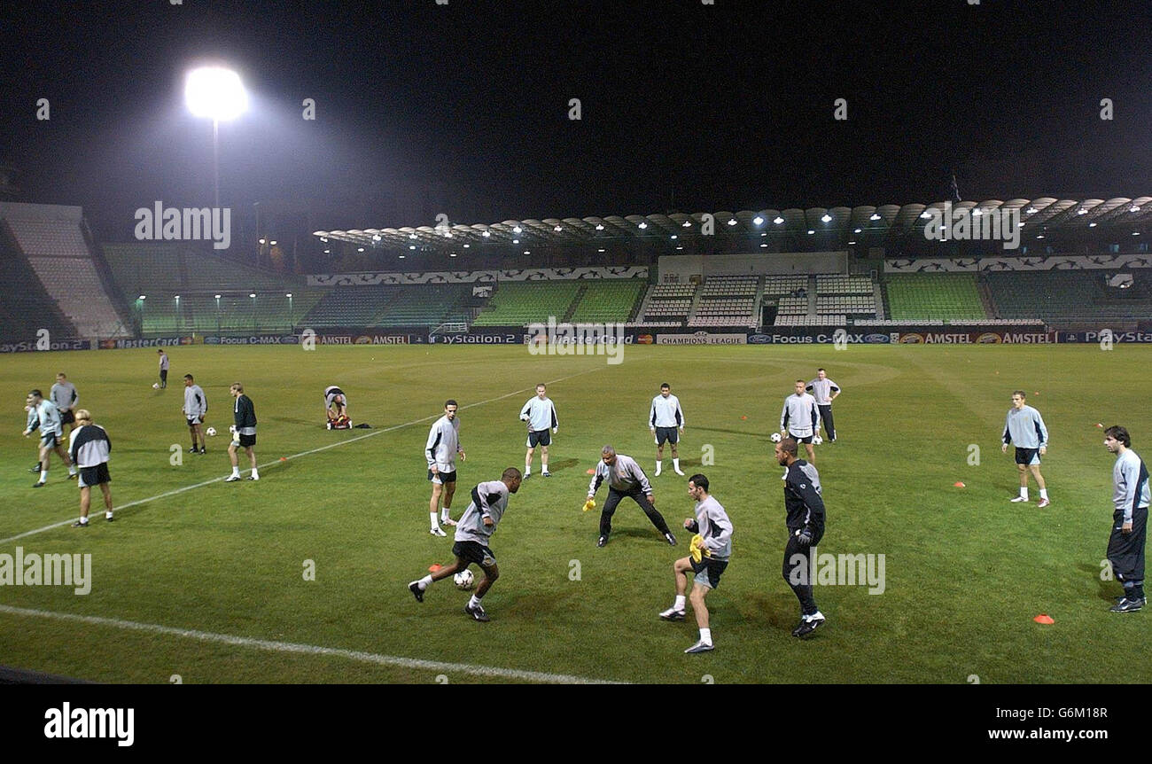 Manchester United training session Stock Photo - Alamy
