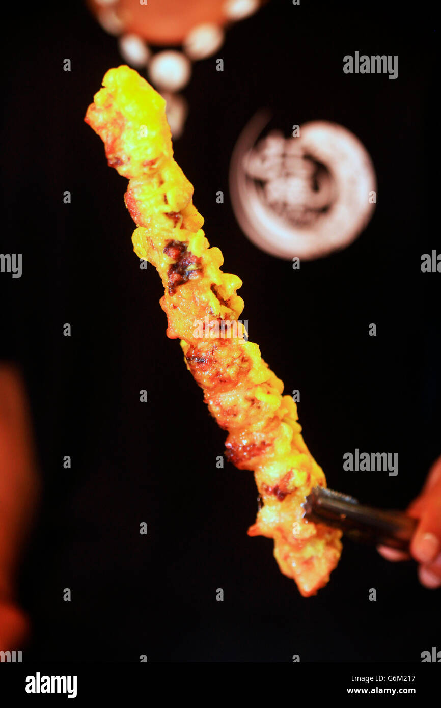 Kenting Street night market snack Octopus a shoulder pole Stock Photo ...