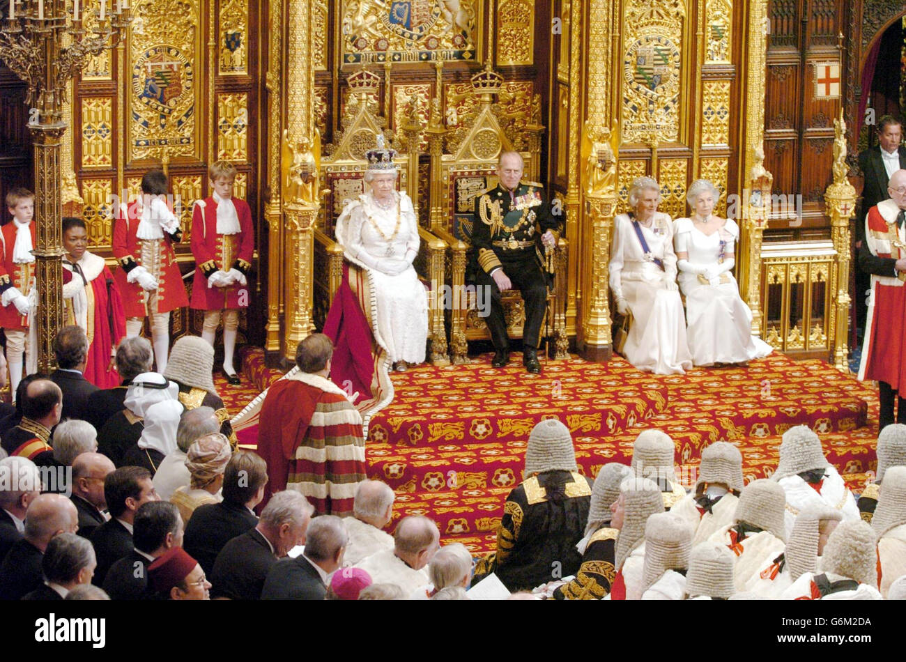 Queen Elizabeth II State Opening of Parliament Stock Photo - Alamy