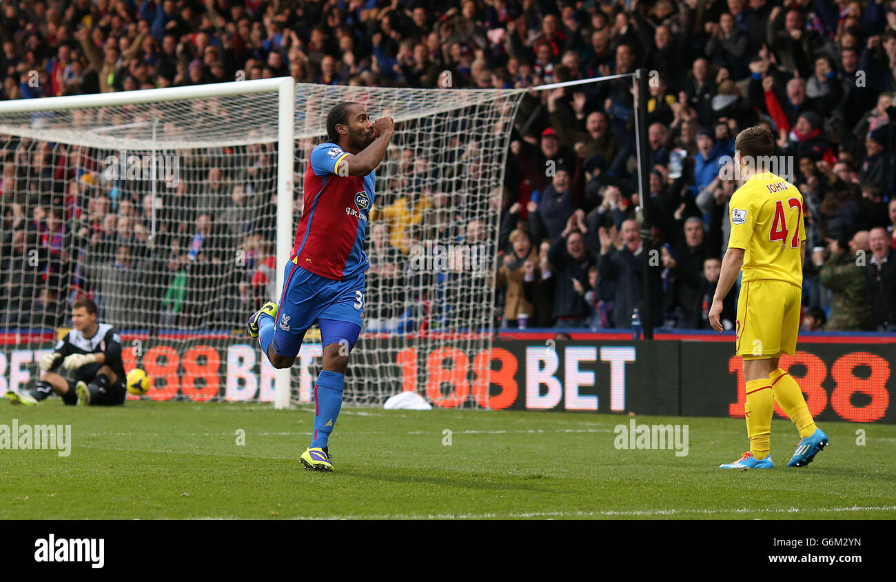 Crystal Palace's Cameron Jerome celebrates scoring his sides' first ...