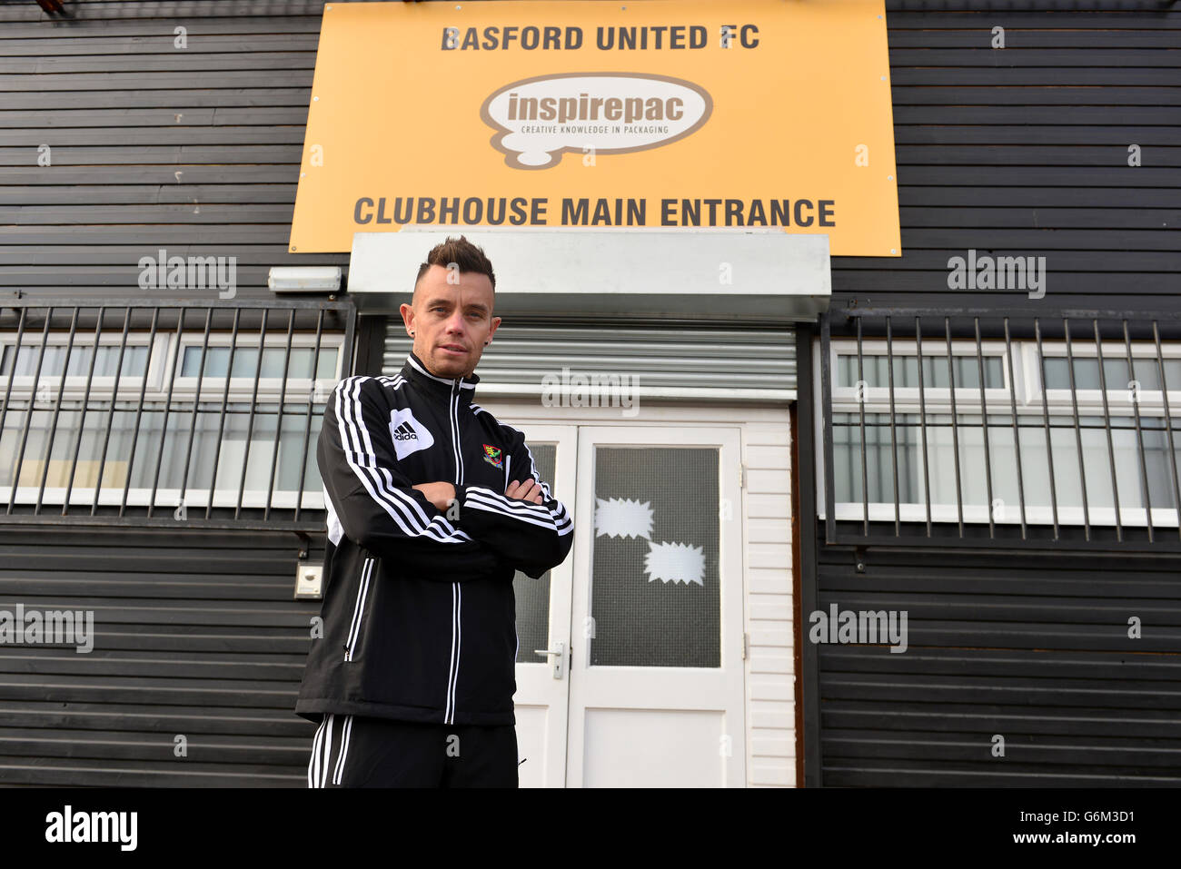 Former England international Lee Hendrie poses for a photo before ...
