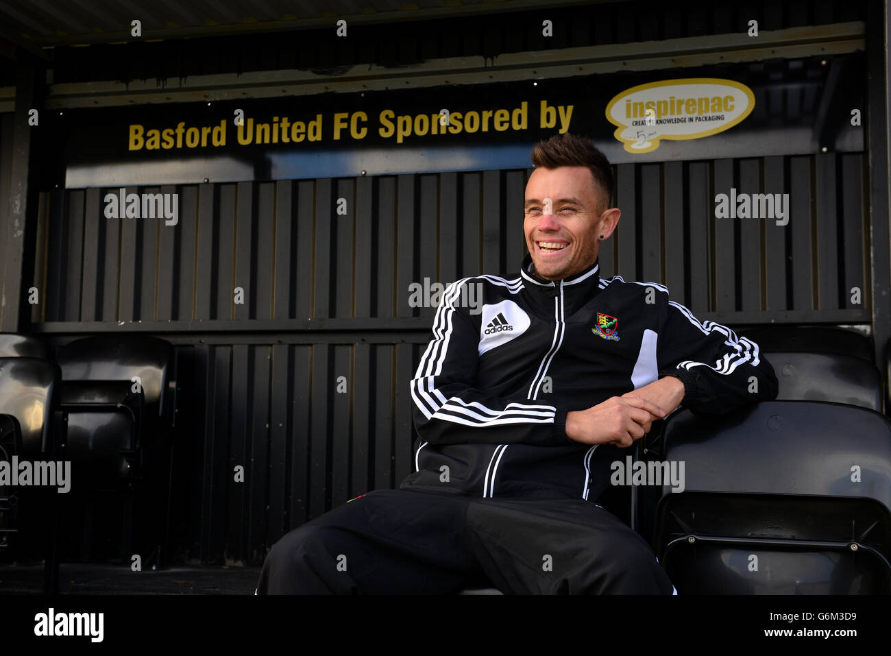 Former England international Lee Hendrie in relaxed mood as he poses ...