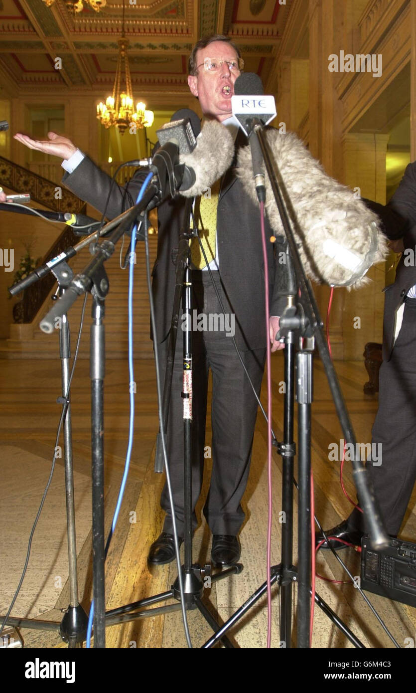 David Trimble at Stormont Stock Photo - Alamy