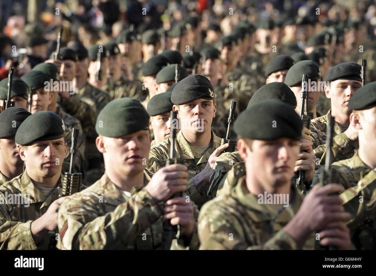The homecoming parade 4th battalion rifles hi-res stock photography and ...