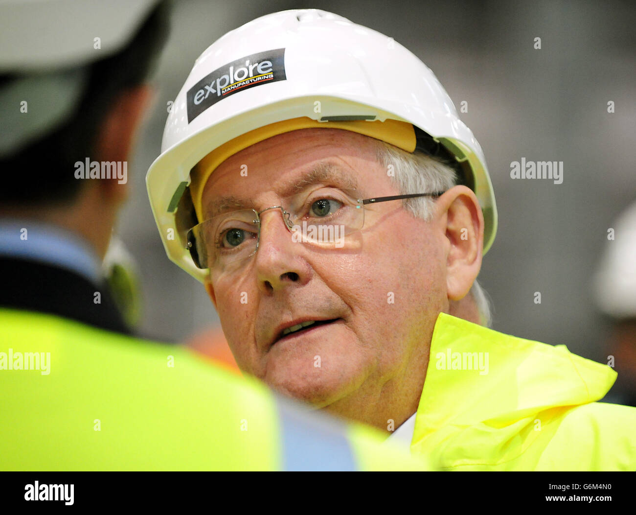 Ray O'Rourke, founder of Laing O'Rourke during a visit to see sections ...