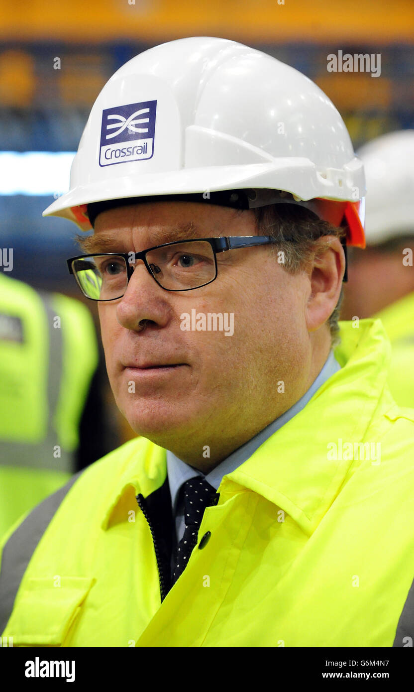 Crossrail Chief Executive Andrew Wolstenholme during a visit to see ...