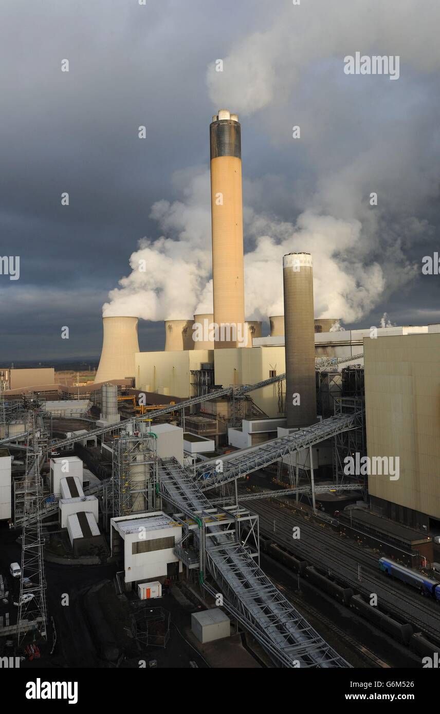 A general view of Drax Power Station near Selby, North Yorkshire where ...