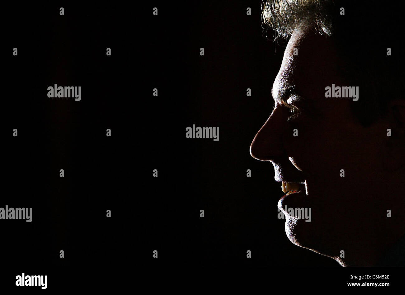 Blair Press Conference Stock Photo - Alamy