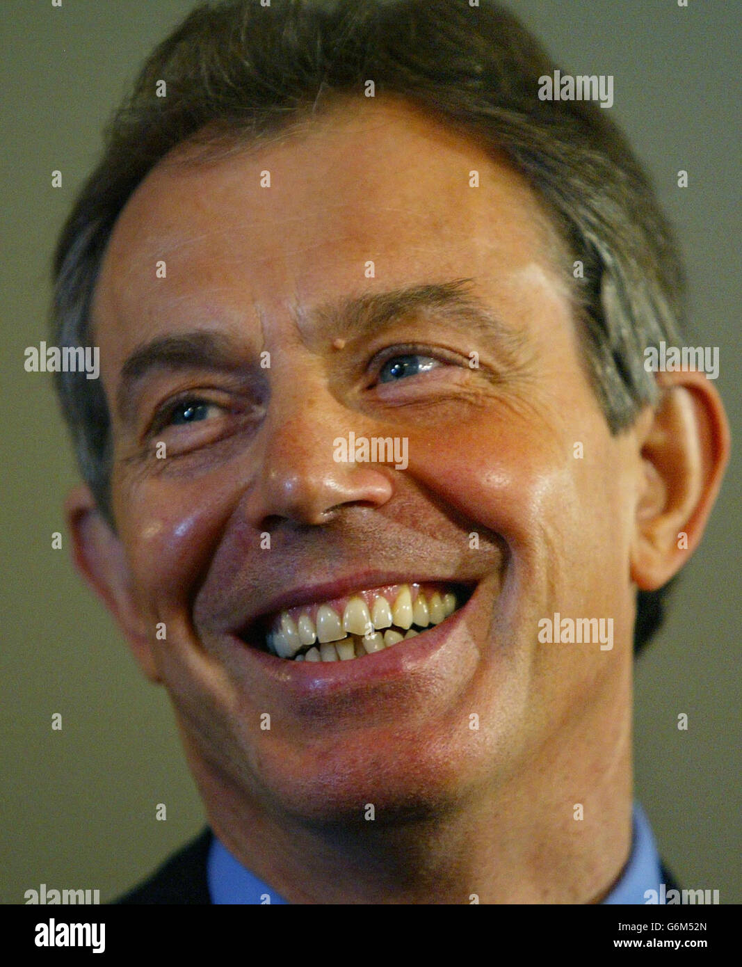 Blair Press Conference Stock Photo - Alamy