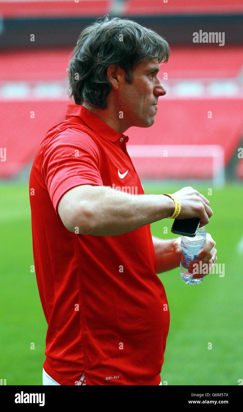 John Bishop during the celebrity football match between Nick Grimshaw's ...