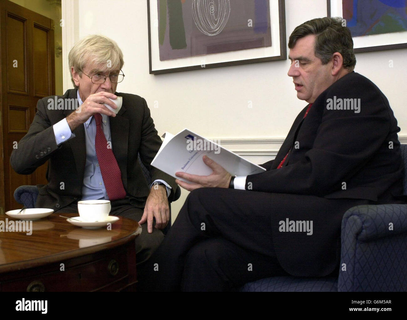 Treasury pool picture of Richard Lambert (left), author of the Lambert ...