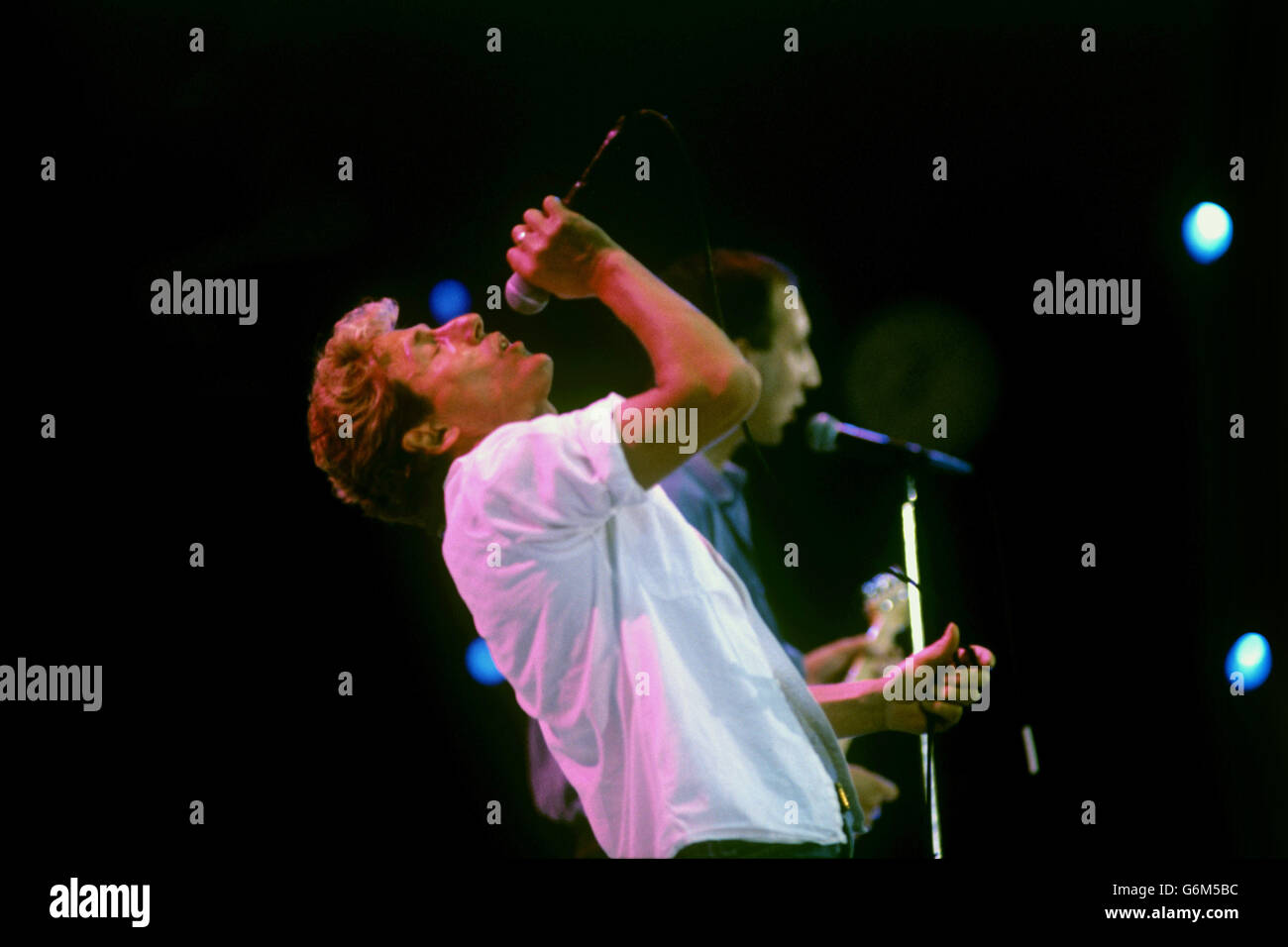 Live Aid Concert - The Who - Wembley Stadium Stock Photo - Alamy
