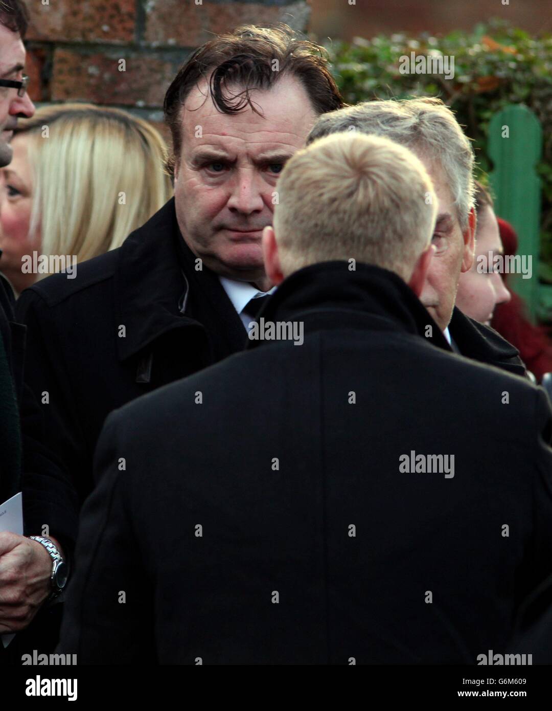 Owner of The Clutha bar Alan Crossan waits to speaks to John McGarrigle ...