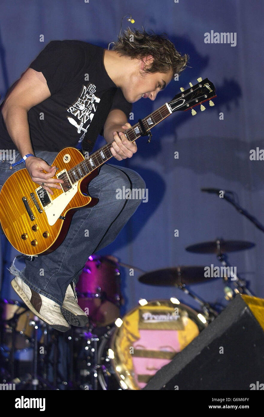 Charlie Simpson from boyband Busted during Capital FM's Christmas Live ...