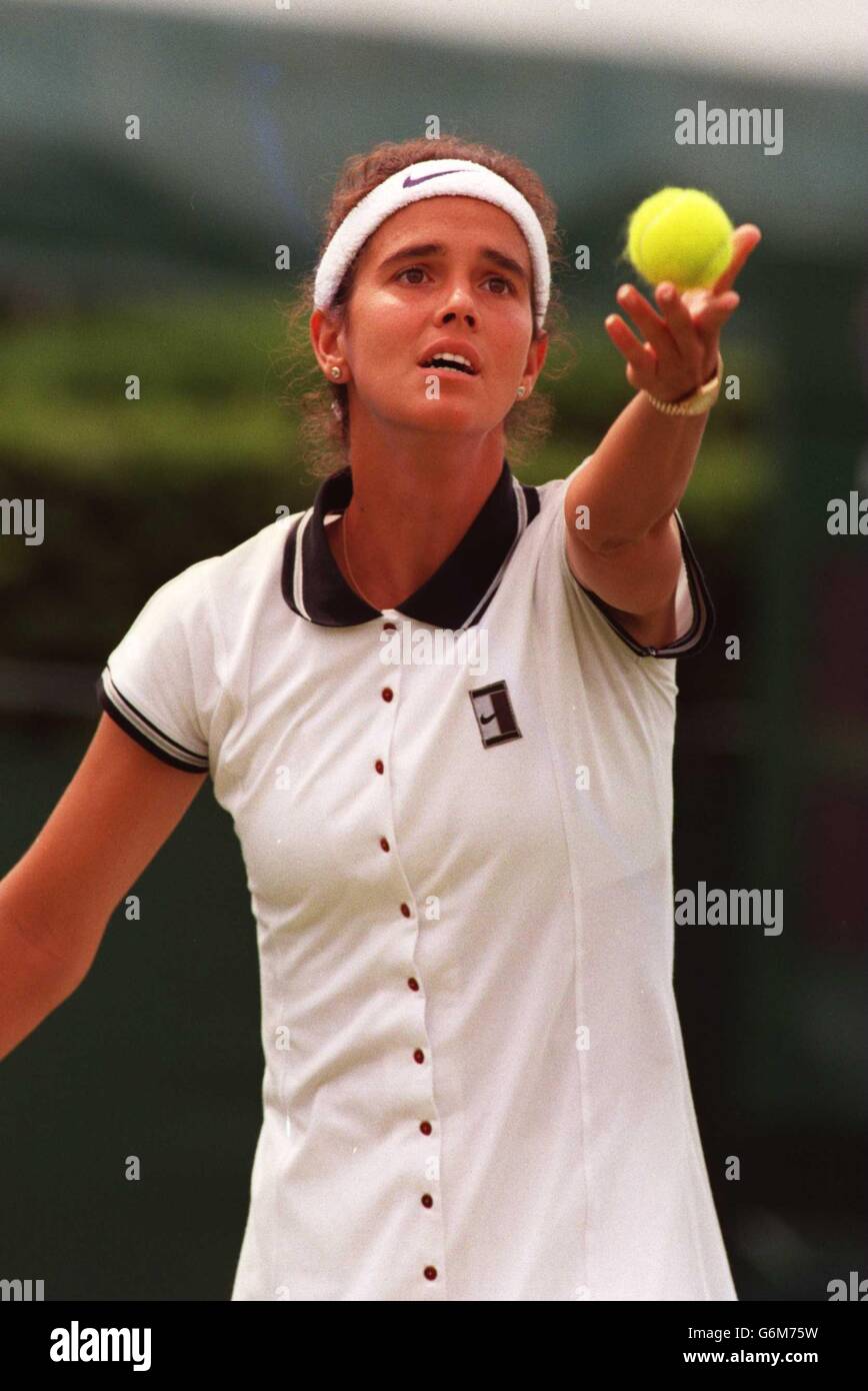 Tennis, Wimbledon 1996. Mary Joe Fernandez, USA Stock Photo - Alamy