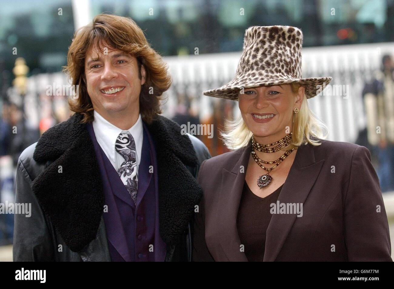 Interior designer Laurence Llewelyn Bowen and his wife Jackie arrive at ...