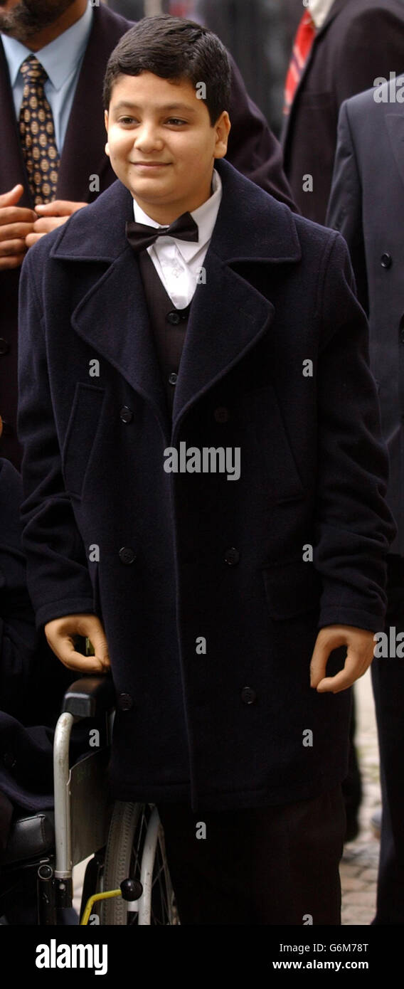 Ali Abbas Woman's Own Child of Courage award Stock Photo - Alamy