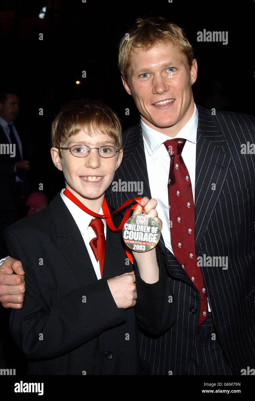Rugby union celebrity award josh lewsey john lyons hi-res stock ...