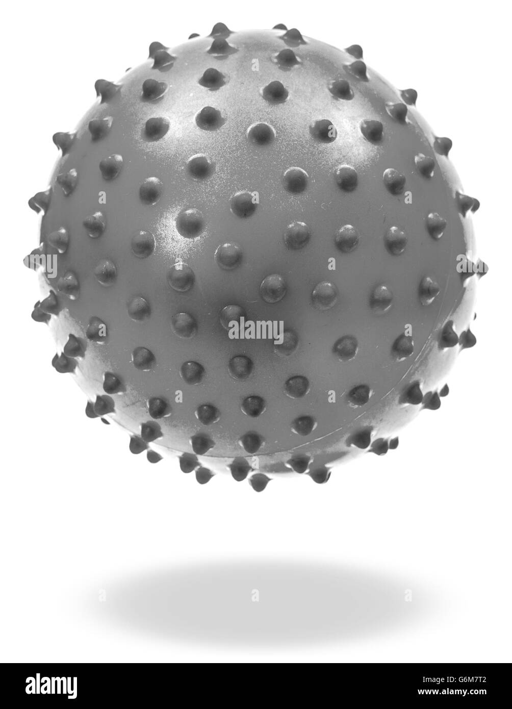 Children's gray ball with shadow, isolated on white background Stock ...